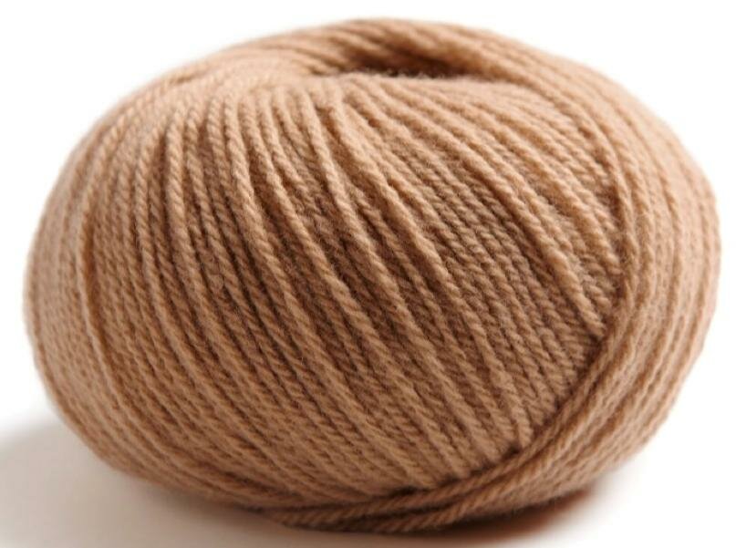 Como /Комо/ пряжа Lamana (100% шерсть мериноса сверхлегкая), 25г/120м (30, karamell (карамель), коричневый)
