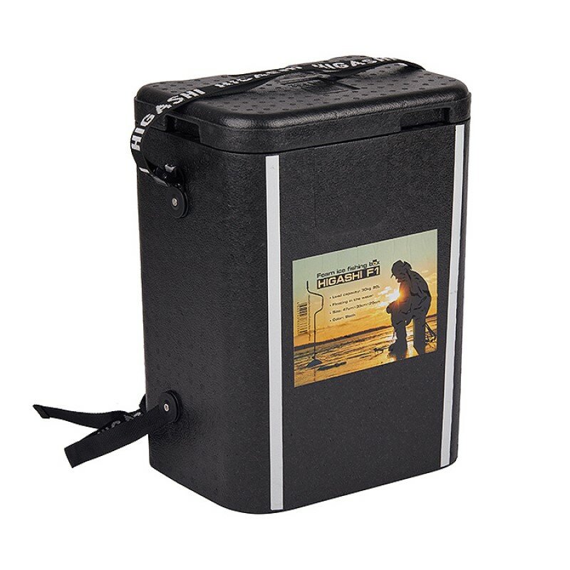 Ящик рыболовный Higashi "Foam Ice Box F1" 20л #Black