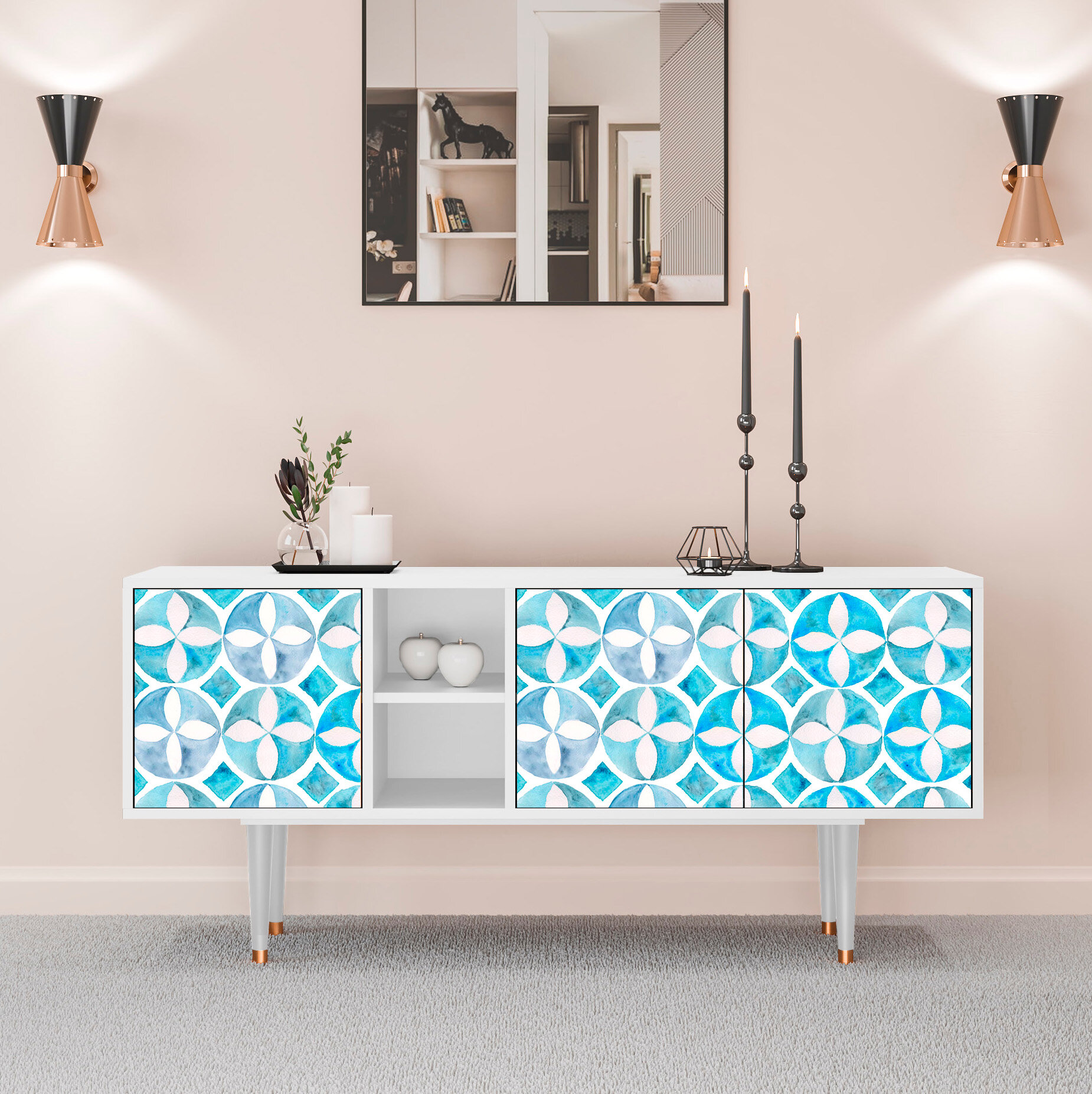 ТВ-Тумба - STORYZ - T5 Porto Mood, Размер - 150 x 69 x 41 см, Цвет корпуса - , Белый