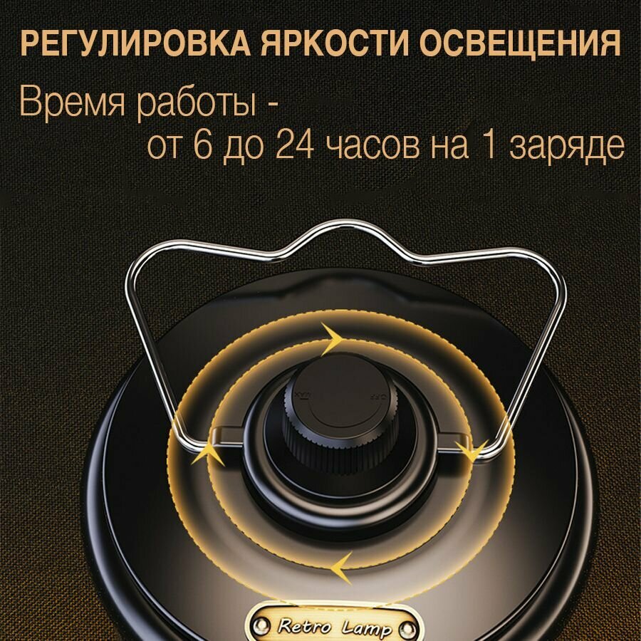 Кемпинговый фонарь "В путь", LED, 2400 mAh, влагозащищенный, темно-зеленый