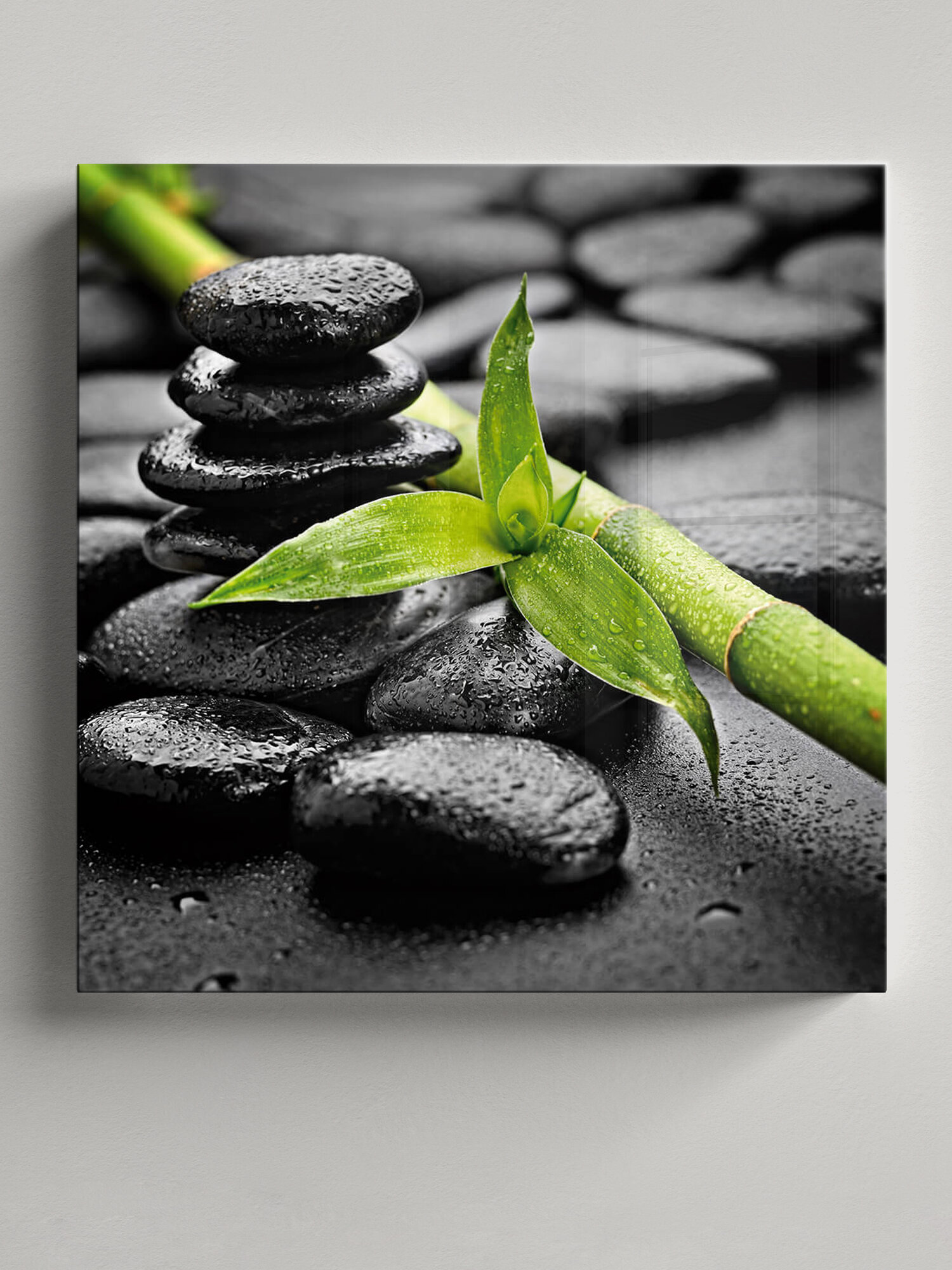 Картина Postermarket "Бамбук", на стекле, цифровая печать, 30x30 см