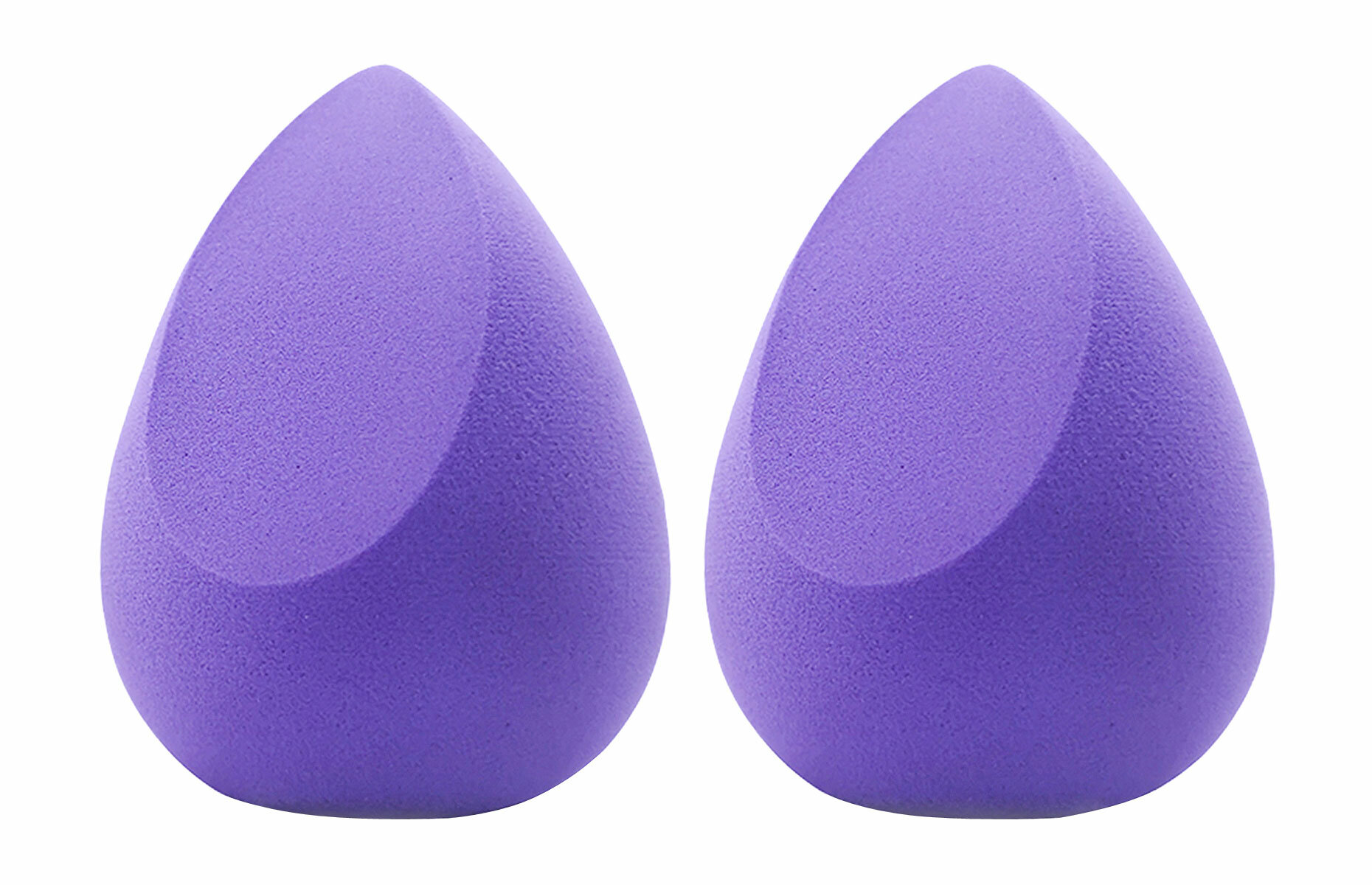 SHINEWELL Набор для макияжа (Спонжи каплевидные скошенные сиреневые, 2 шт.)