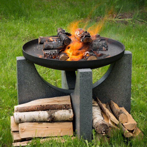 Костровая чаша CONCRETIKA PREMIUM С60 Черный Размеры: Высота 340мм Глубина 600мм Ширина 600мм