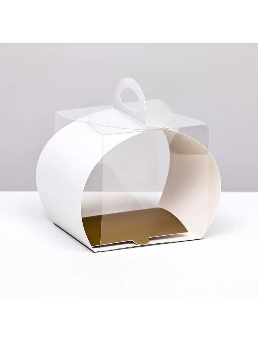 Коробка под Бенто-торт, белая 10 х 10 х 10