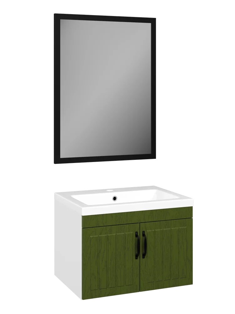 Мебель для ванной комнаты DIWO Сочи 60 подвесная, зеленая