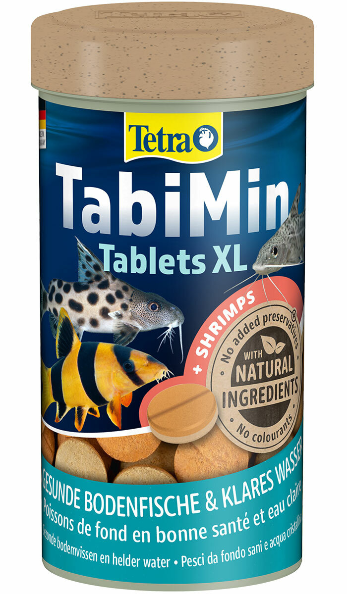 TETRA TABLETS TABIMIN XL корм таблетки для крупных донных рыб (133 таблетки)