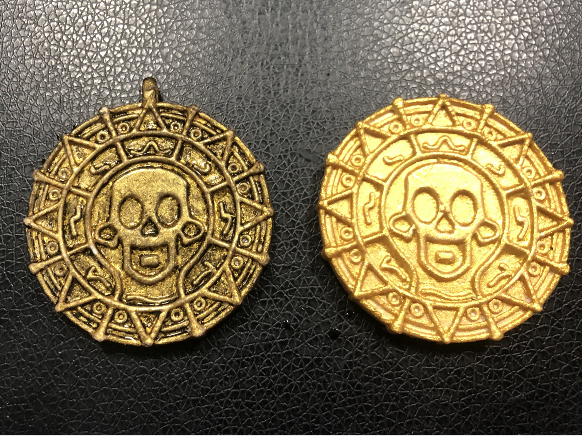Пираты Карибского моря — Золотая монета ацтеков. 3д печать. 4 шт. золотистый