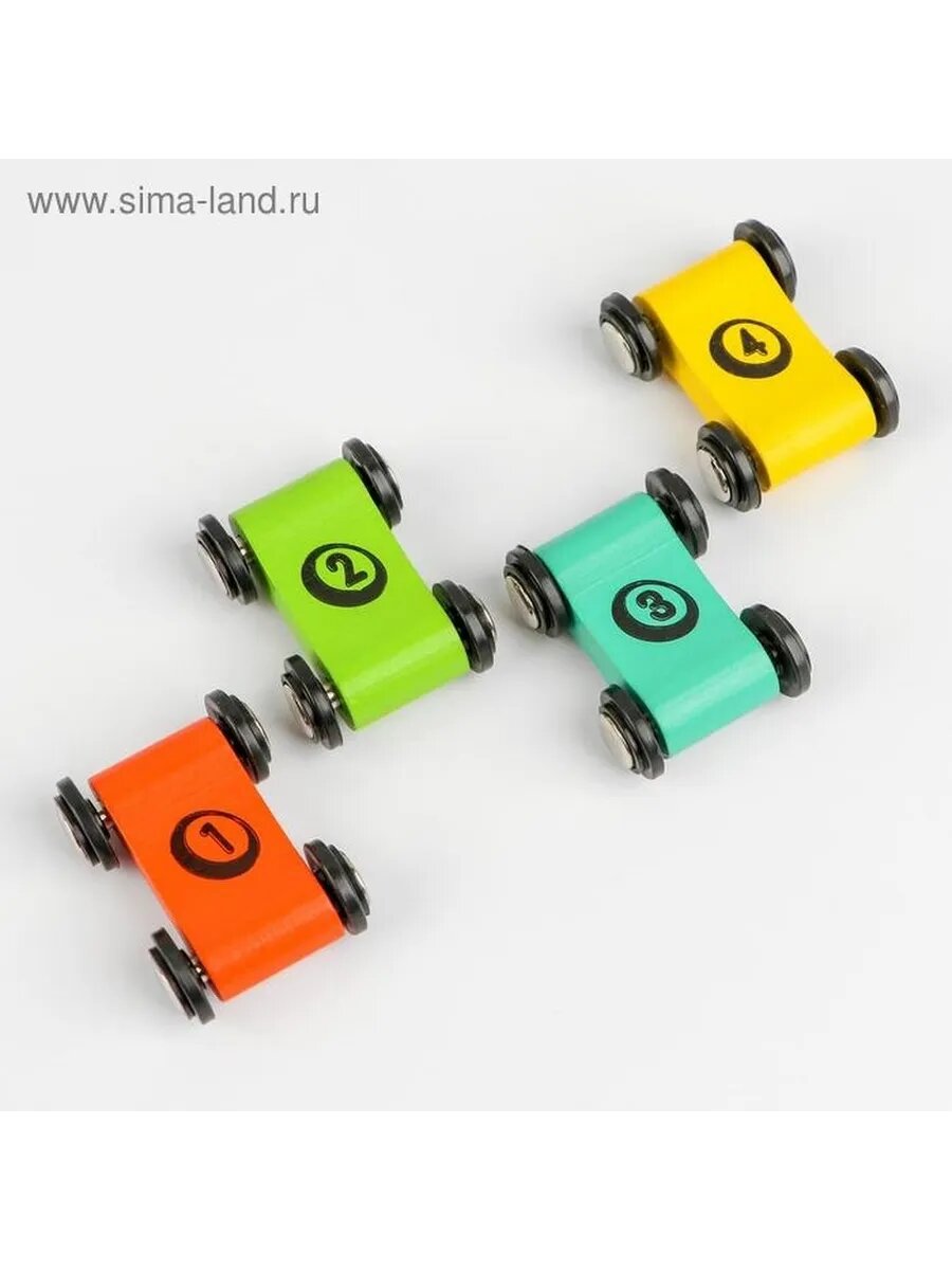 Деревянные машинки для гонок — 4 шт.