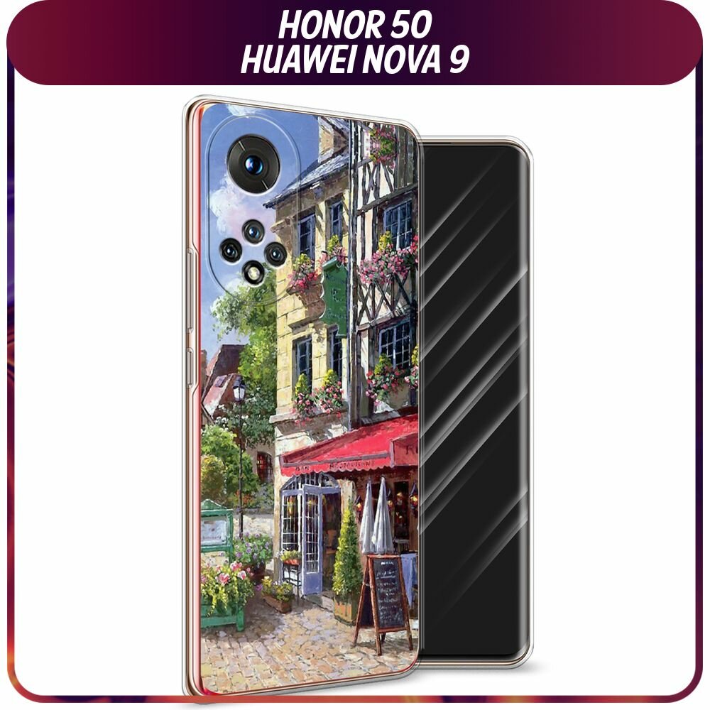Чехол на Honor 50/Huawei Nova 9 / Хонор 50/Хуавей Нова 9 с принтом "Старая улица"