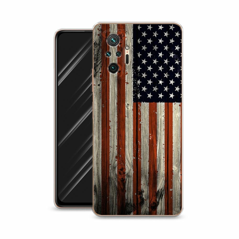 Чехол на Xiaomi Redmi Note 10 Pro / Сяоми Редми Нот 10 Pro с принтом "США" — фото 1