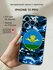 Чехол на Apple iPhone 13 Pro / Айфон 13 Про с принтом "ВДВ камуфляж"