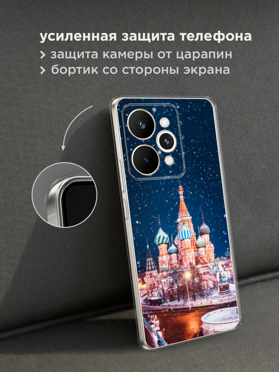 Силиконовый чехол на Realme 15 Pro / Реалми 15 Про с принтом "Москва 1" — фото 1