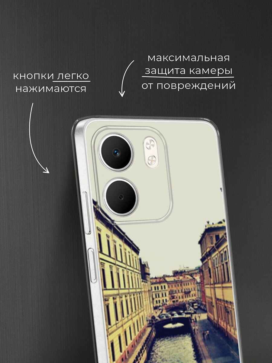 Силиконовый чехол на Oppo A5x / Оппо А5x с принтом "Санкт-Петербург" — фото 1
