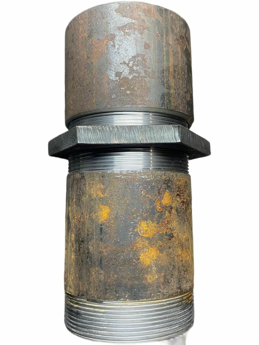 Комплект Ду80 3 дюйма. Сгон, муфта, контргайка.