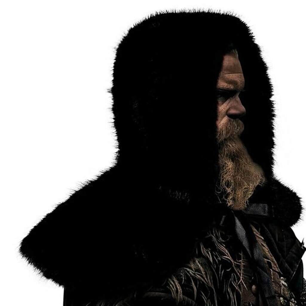 Воротник из меха викингов, накидка воина, средневековая накидка на плечи, костюмы для Хэллоуина и ренессанса