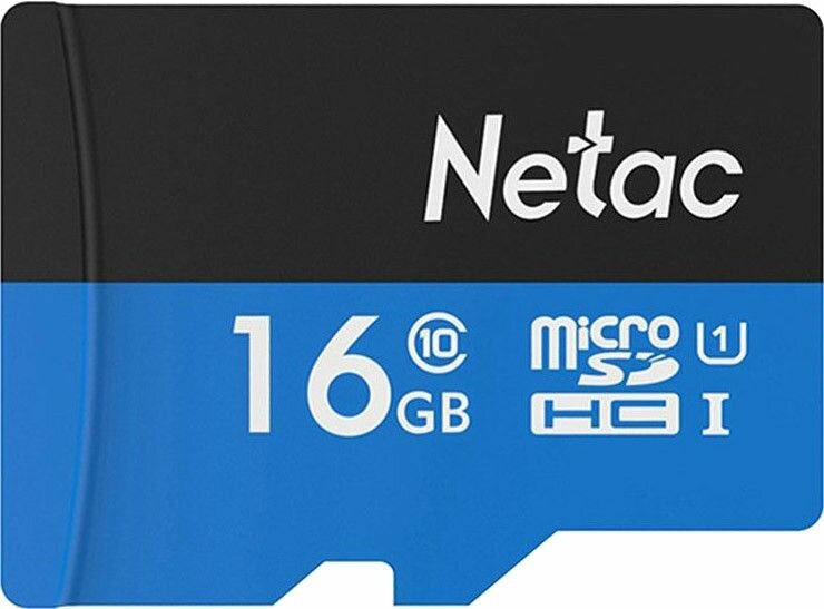 Флеш карта microSDHC 16GB Netac P500 (с SD адаптером) 80MB/s