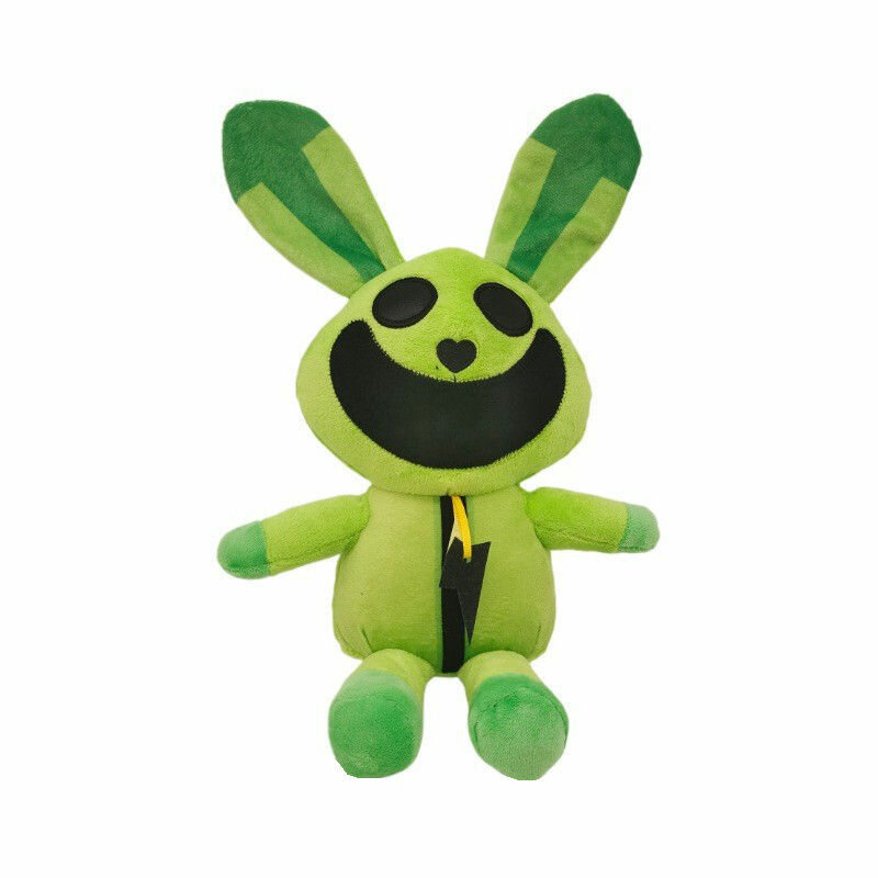 Плюшевая игрушка Poppy Playtime Smiling Critters - Зеленая Кролик, 25-30 см, 120 г, Мягкая и Милая для Детей