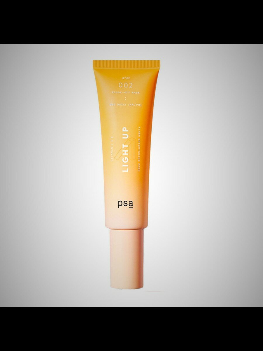 PSA Vitamin C & E Flash Brightening Mask, Маска для лица Light Up с витаминами C и E 50 мл