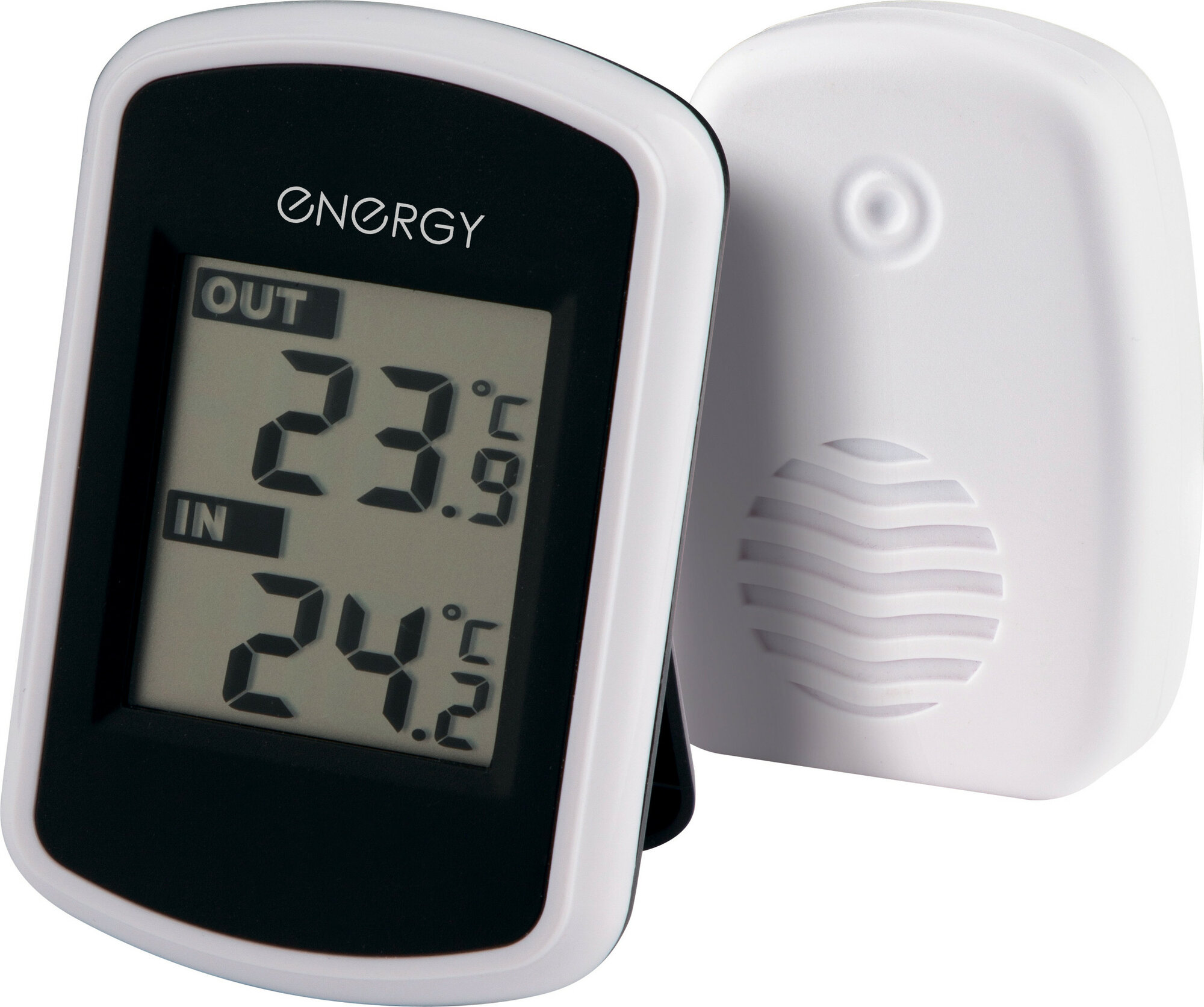 Термометр ENERGY EN-648D, с беспроводным датчиком, цифровой, белый