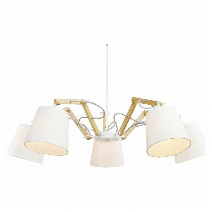 Подвесной светильник Arte A5700LM-5WH , E14, 200 Вт