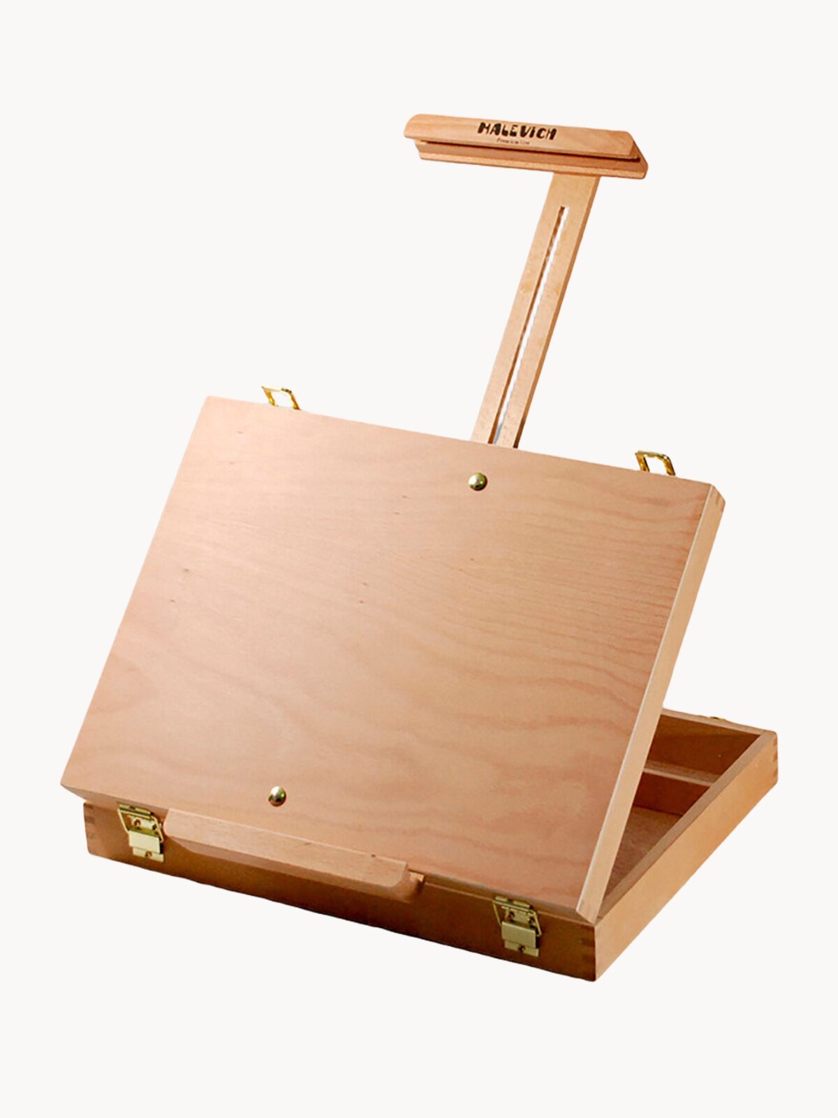 Настольный этюдный ящик МЛ-HS, этюдник Малевичъ деревянный для средних холстов