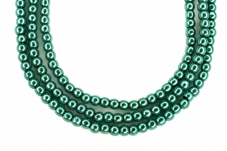 Жемчуг Preciosa, цвет 70067 темно-бирюзовый, 2мм, 10шт