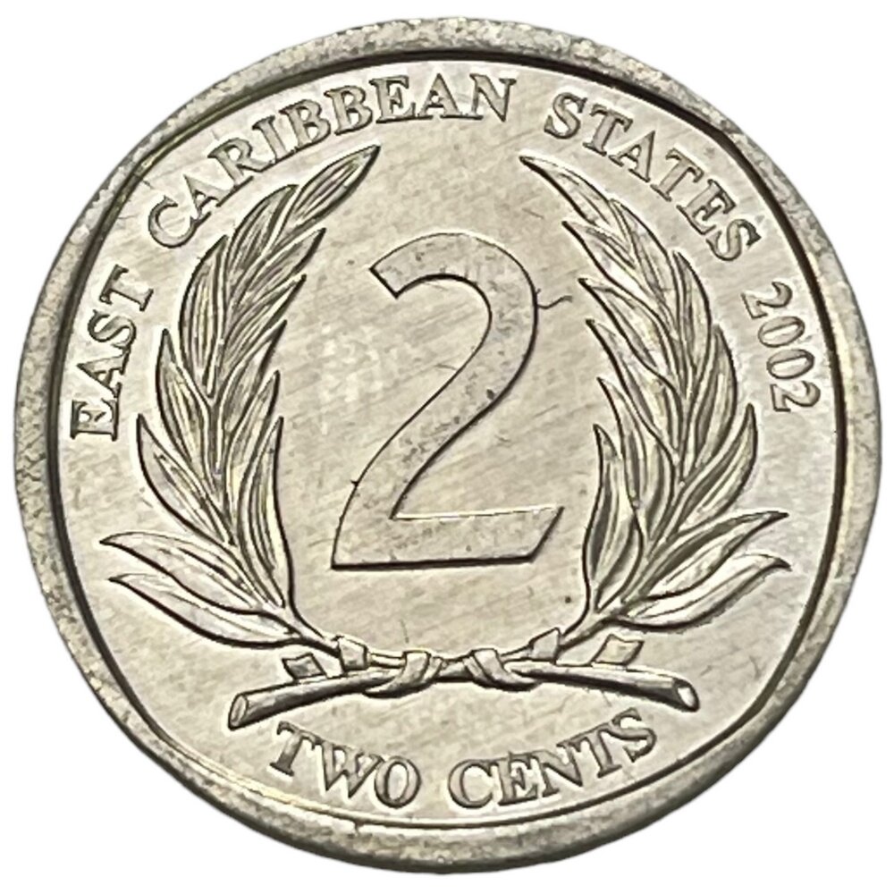 Восточные Карибские Штаты (Карибы) 2 цента 2002 г.