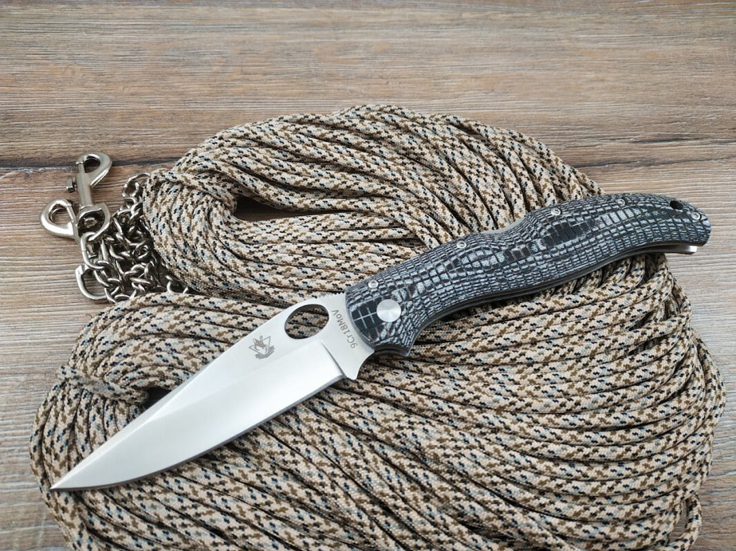 Складной нож Steelclaw Крок сталь 9Cr18MoV, материал рукояти G10