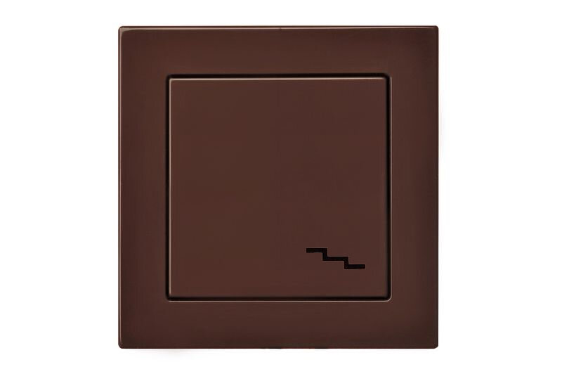LIREGUS Переключатель Одноклавишный Коричневый LIREGUS EPSILON