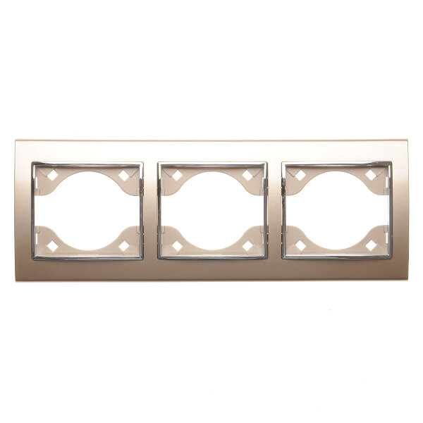 Рамка-3 9209-83-GS золото с серебристой вставкой (4 шт. в комплекте)