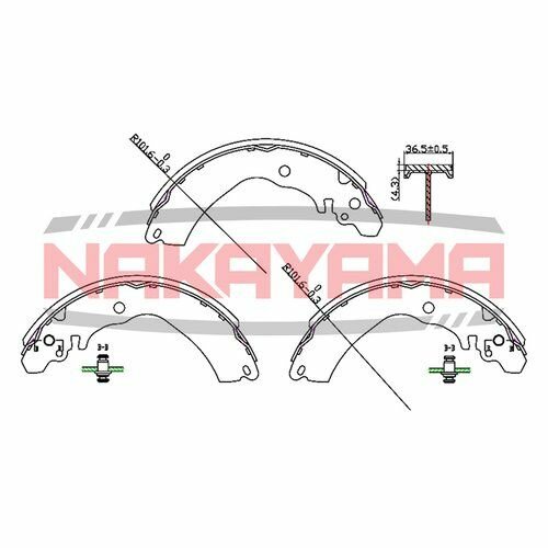 Колодки тормозные барабанные Nakayama HS7224NY