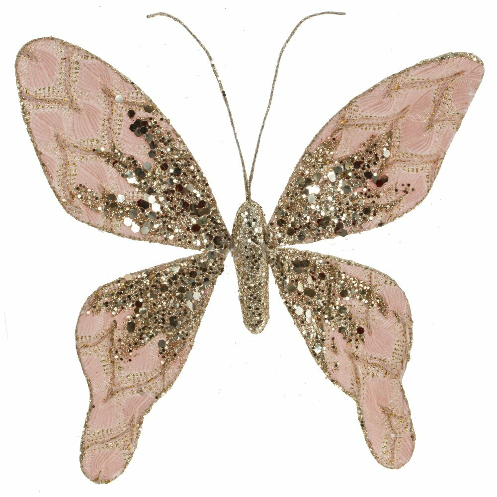 Елочная игрушка Бабочка, 15х2х15 см KSM-793120