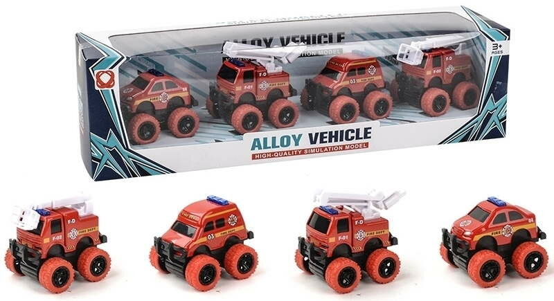 Набор автомобилей специальных служб Пожарный, инерционный 489-30 с 3 лет