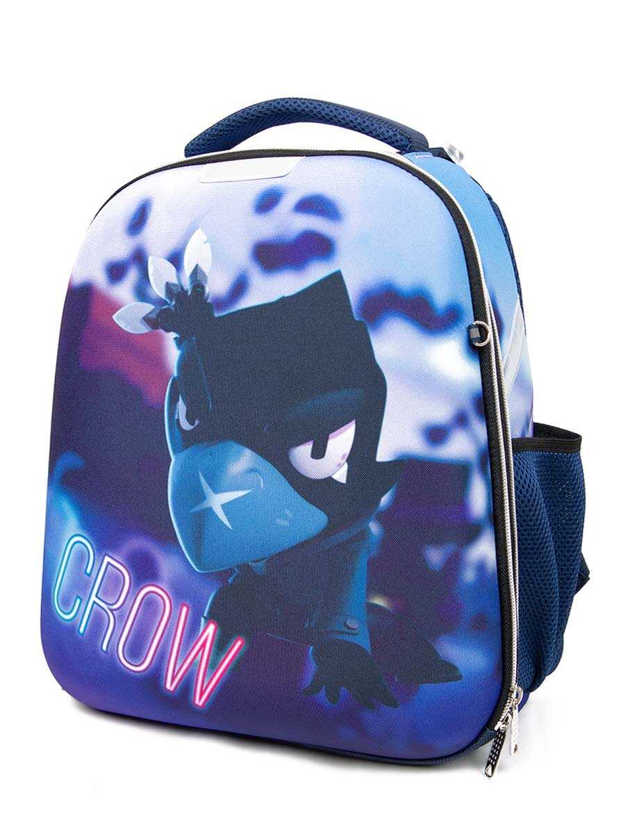 Рюкзак школьный детский Brawl Stars, ранец с ортопедической спинкой девочке, мальчику, первокласснику, подростку 4053BU