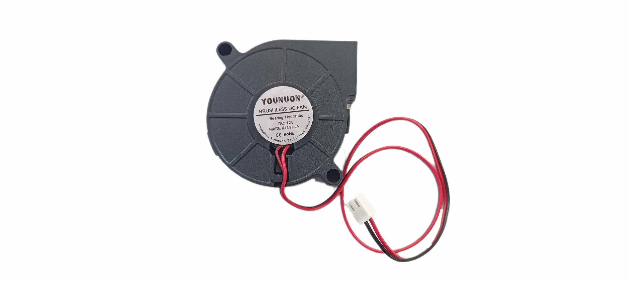 Вентилятор для увлажнителя, 3D-принтера турбинный (улитка) 5020-12V-0.14A (подшипник качения)