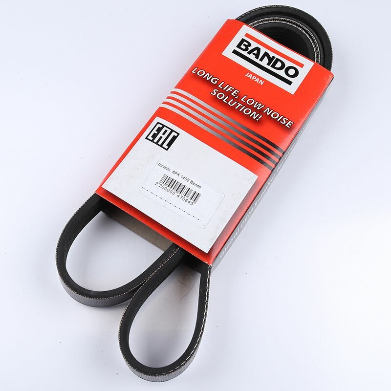 Ремень Ручейковый BANDO 6PK1400 двигатель 1ZZ-FE; J5D