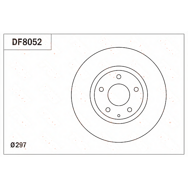 TRW DF8052 (K01133251A) диск тормозной перед Mazda (Мазда) 6 2.0 / 2.2d / 2.5 12-, cx-5 2.0 / 2.2d 11-