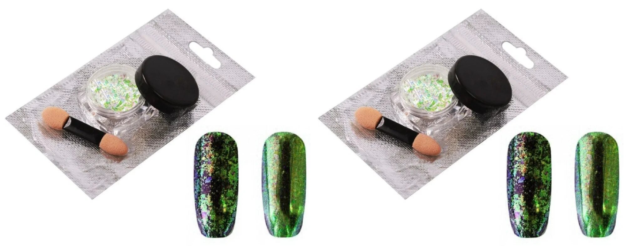 Втирка Nail Art Хлопья Юки, №118, 2 шт
