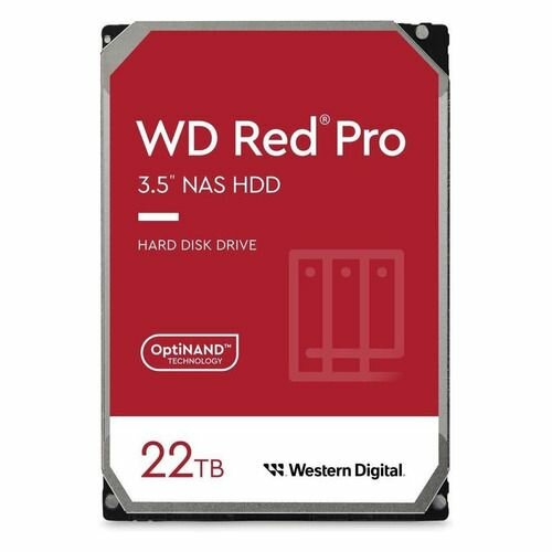 Жесткий диск WD Red Pro WD221KFGX, 22ТБ, HDD, SATA III, 3.5"