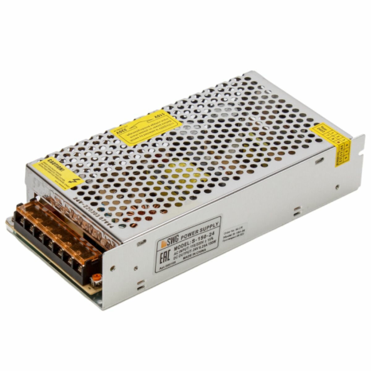 Блок питания для светодиодной ленты, преобразователь напряжения, 24V, IP20, 150W