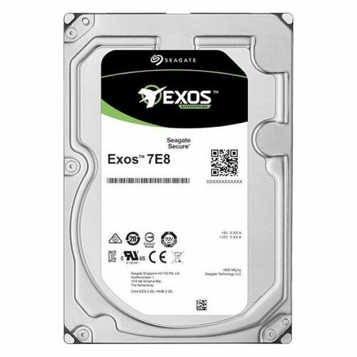 Жесткий диск Seagate Exos 7E8 ST4000NM003A, 4ТБ, HDD, SAS 3.0, 3.5"