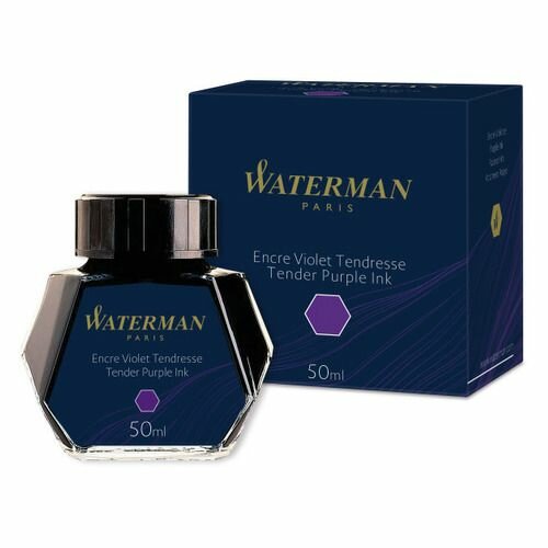 Флакон с чернилами Waterman (CWS0110750) Tender Purple чернила 50мл для ручек перьевых