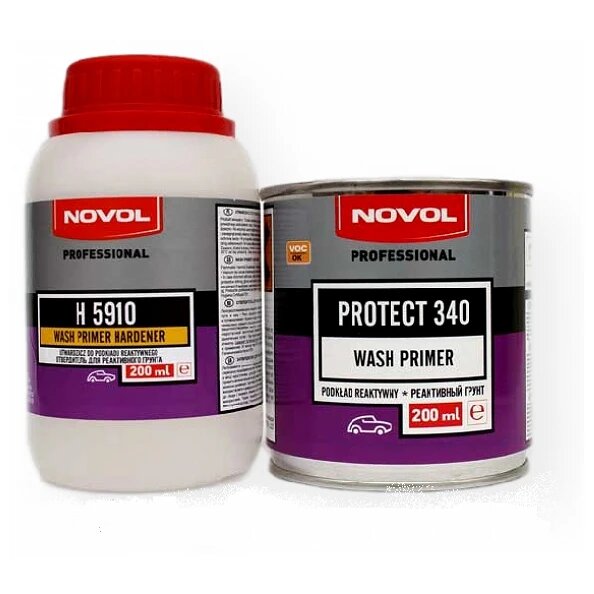 Грунт "NOVOL" 1К Protect 340 (0,2 л) (комплект + отвердитель 0,2 мл)