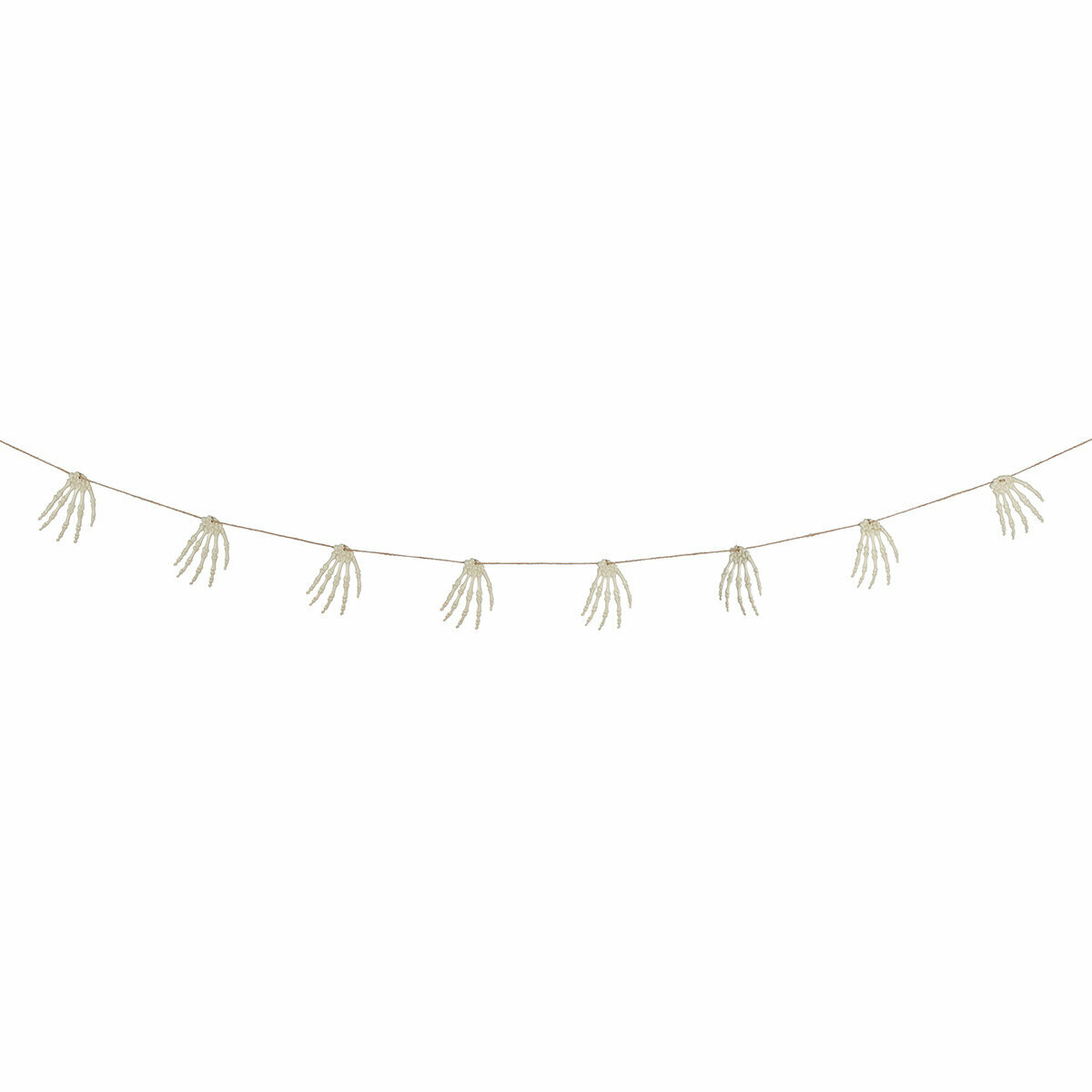 BOOMZEE PBZ-62-JF44 Гирлянда-растяжка 2.4 м с кистями скелета для праздника и декора интерьера