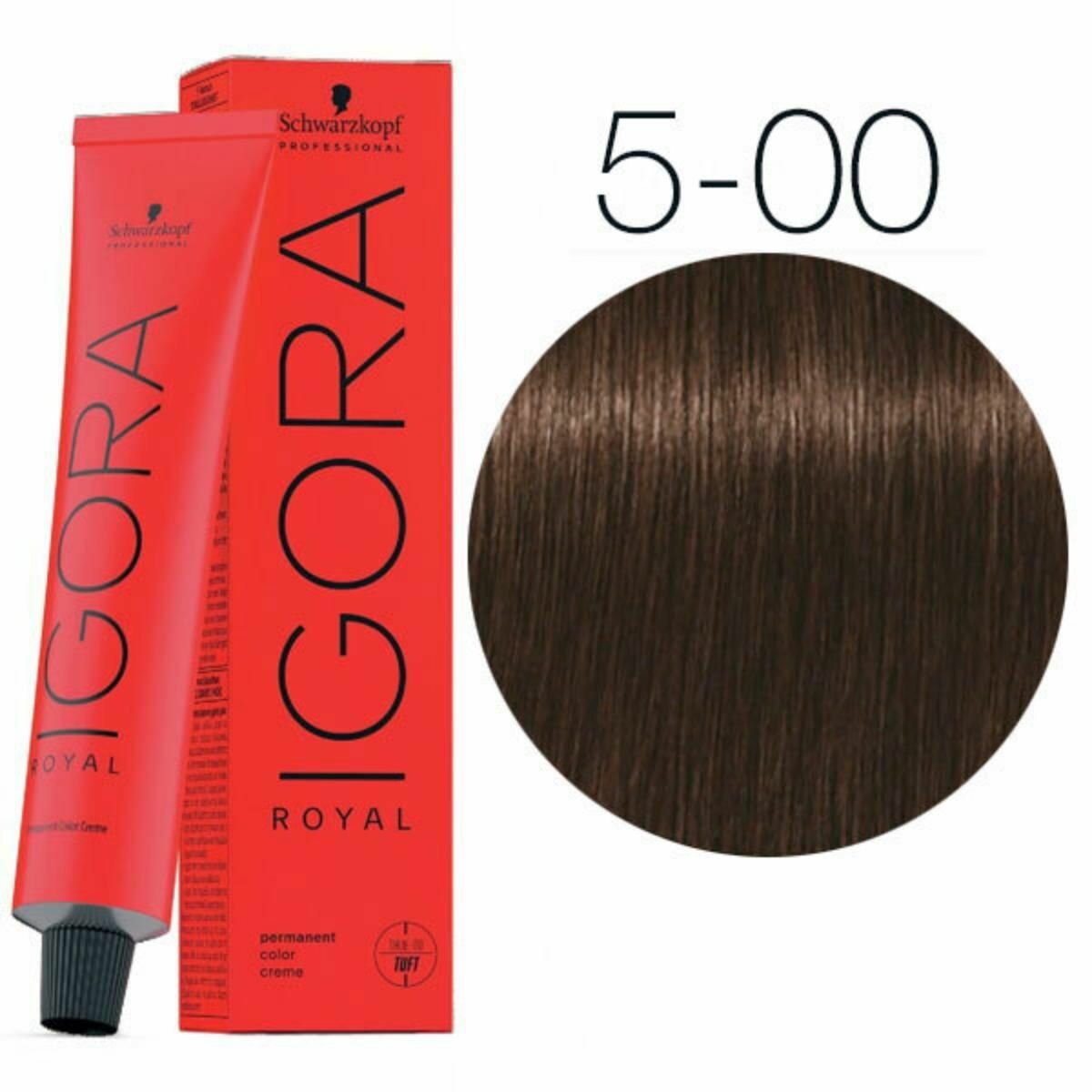Schwarzkopf IGORA ROYAL 5-00 Светлый коричневый натуральный Краска для волос 60 мл