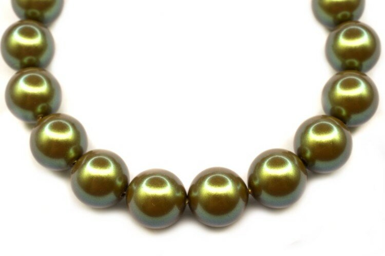 Жемчуг Preciosa Maxima, цвет pearlescent khaki, 12мм, 704-030, 2шт
