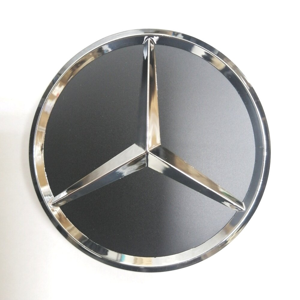 Колпачок, заглушка на диск колеса Mercedes-Benz 75мм. черный (1 колпачок)