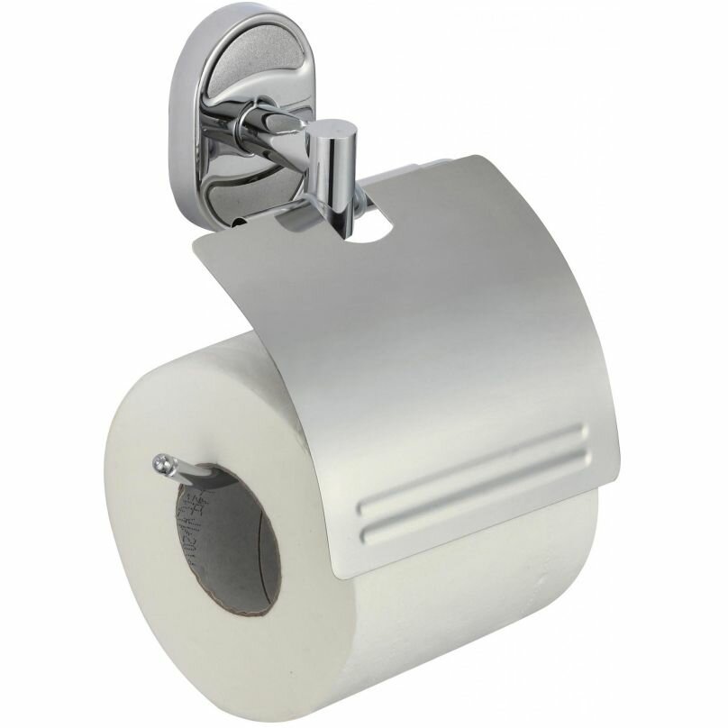 Держатель Savol (Савол) для туалетной бумаги с крышкой хром S-007051