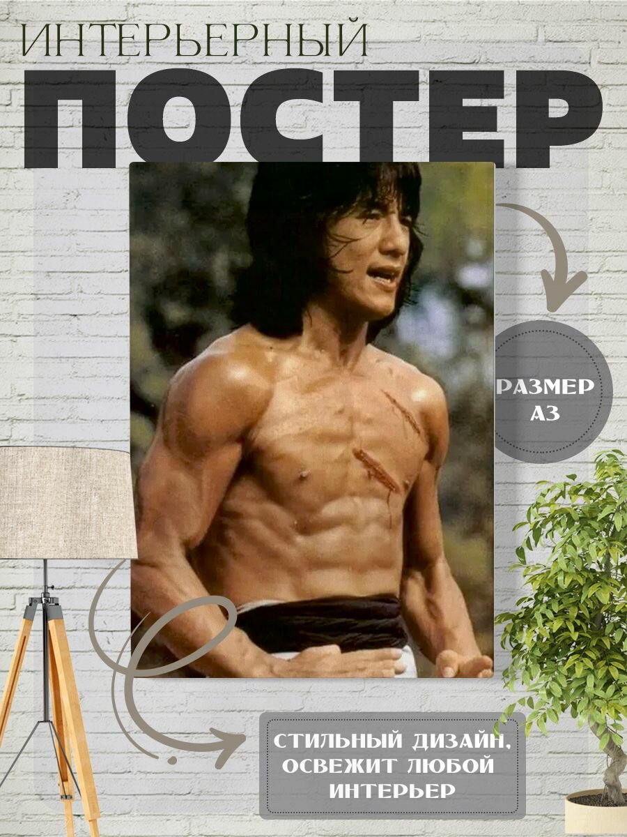 Постер интерьерный на стену Джеки Чан , Jackie Chan.