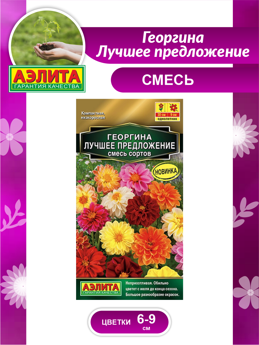 Семена Георгина Лучшее предложение смесь сортов 7 шт.